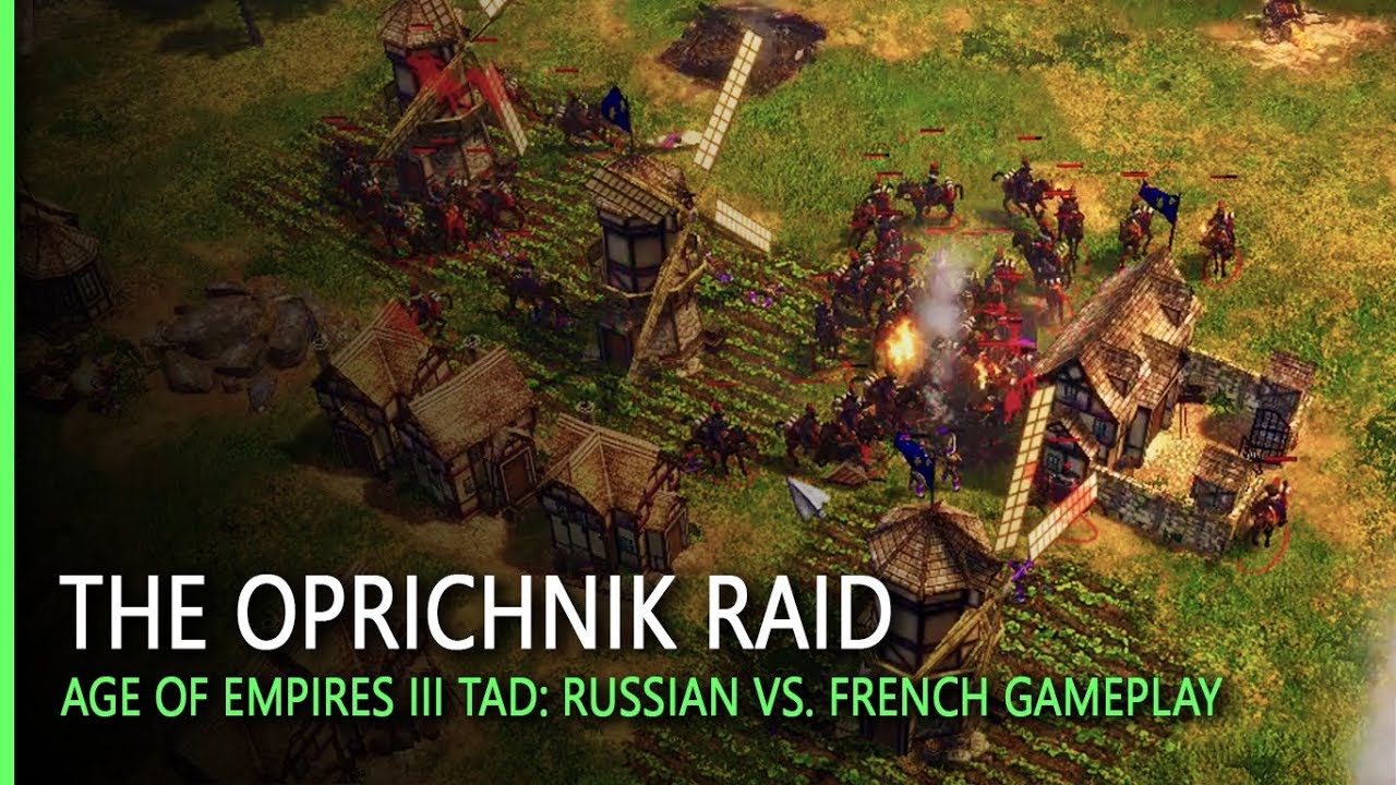 Russian Oprichnik Raid | Age of Empires III: The Asian Dynasties - YouTube