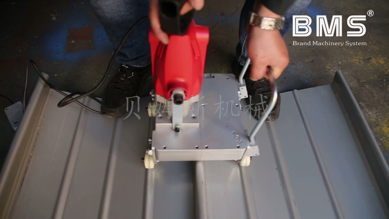 Electric Roofing Standing Seaming Tool Machine for Thailand - YouTube