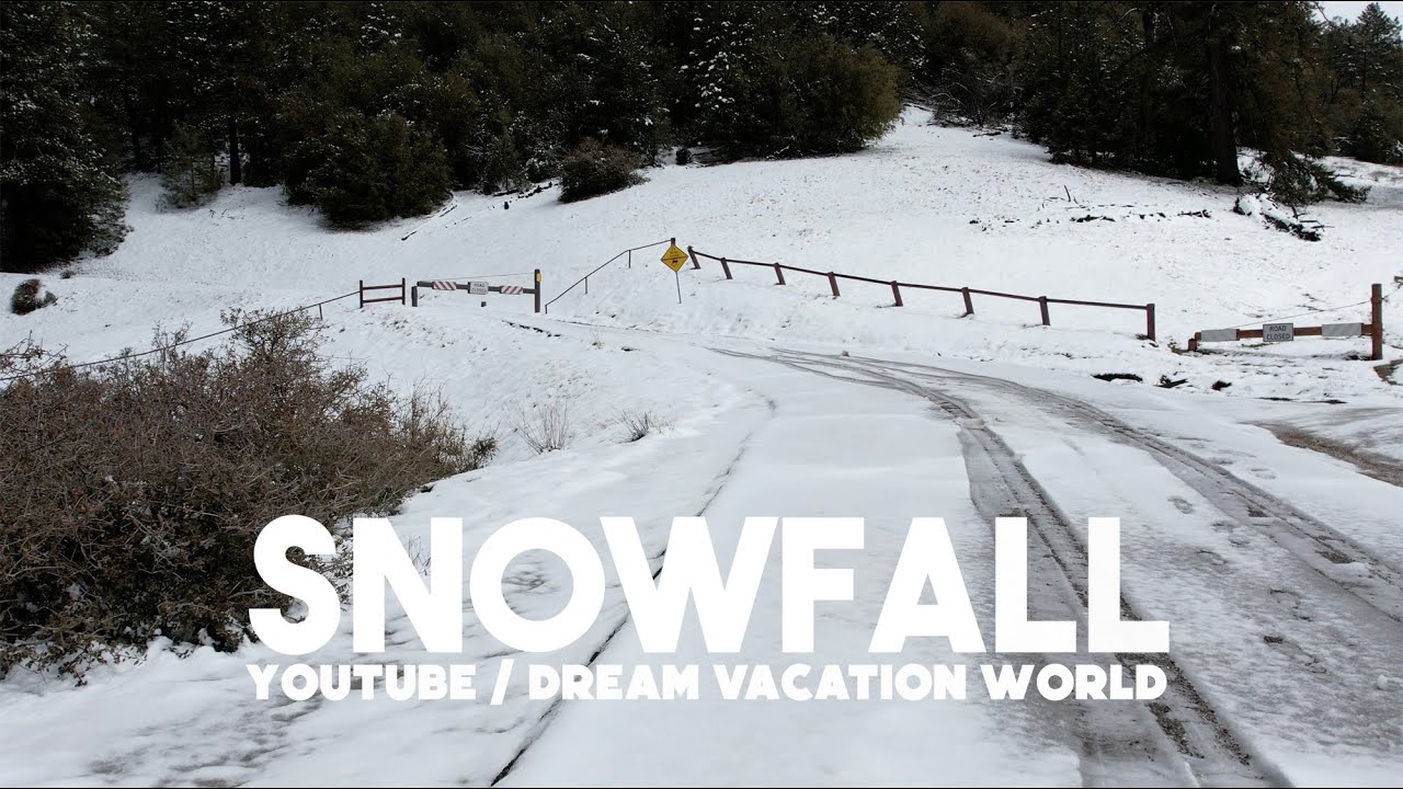 Snowfall Santa Barbara - YouTube