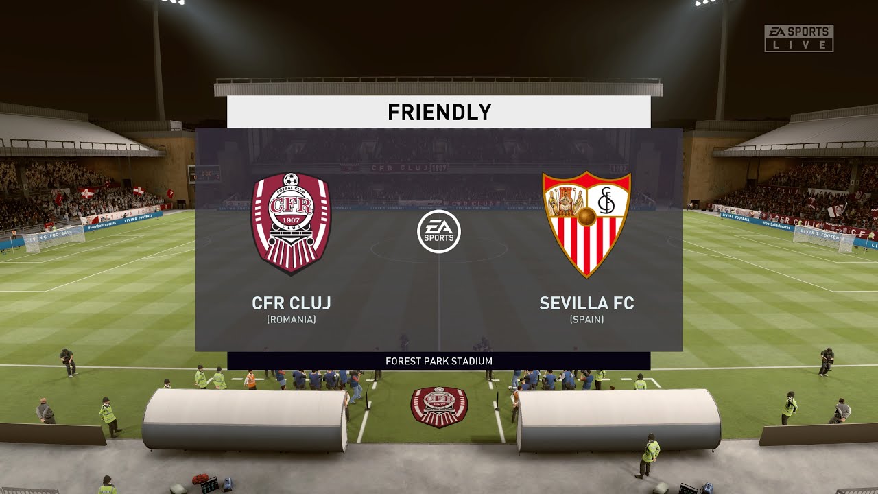 CFR Cluj vs Sevilla Fc Europa League 20/02/20 Fifa 20 - YouTube
