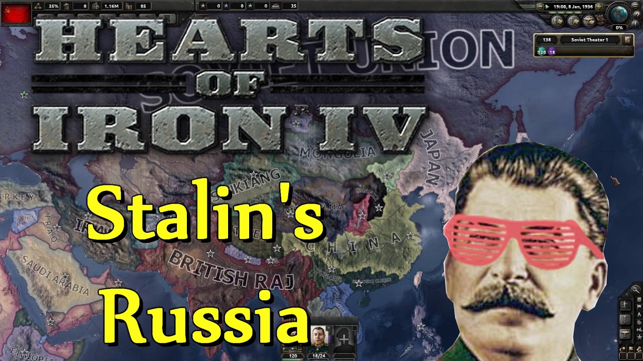 Hearts of Iron 4 | Stalin's Russia | Part 1 | Ballin Stalin Rises - YouTube