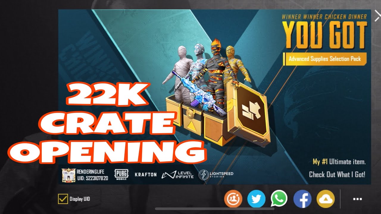 NEW ULTIMATE MUMMY SET 22000 UC CRATE OPENING | PUBG MOBILE | PART 2 ...