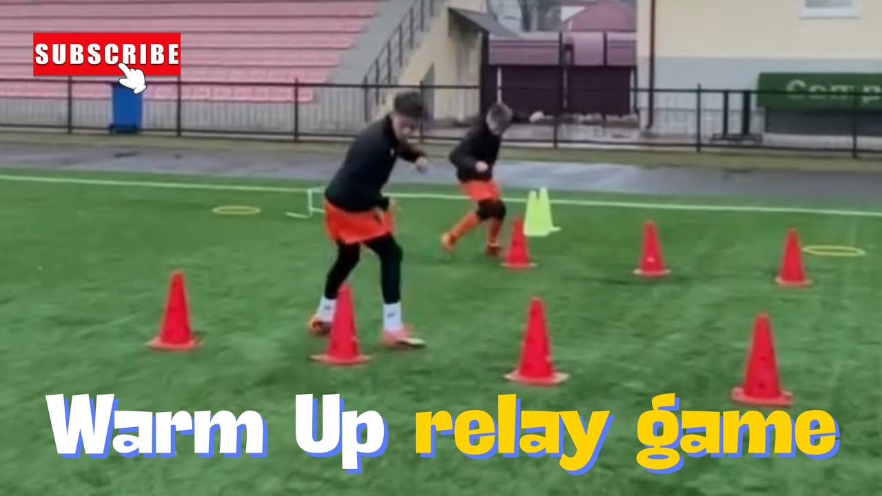 Warm up relay game - YouTube
