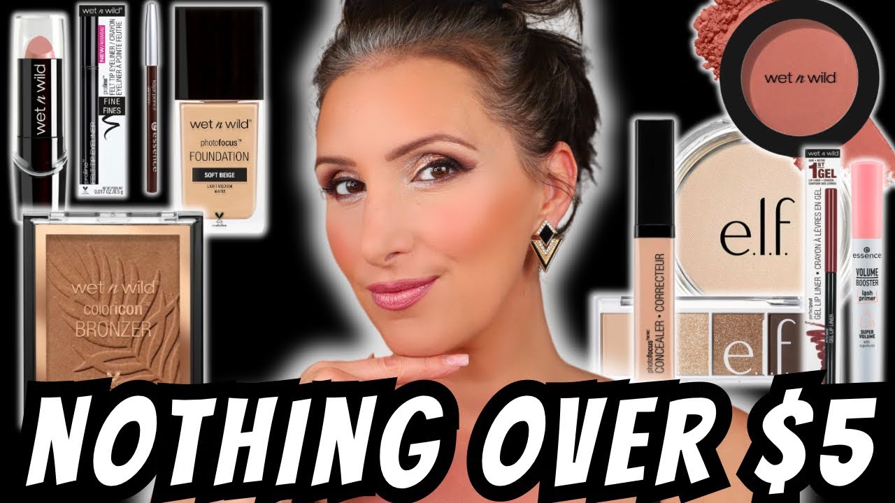 FULL-FACE of the CHEAPEST MAKEUP from the DRUGSTORE 😳 How does it ...