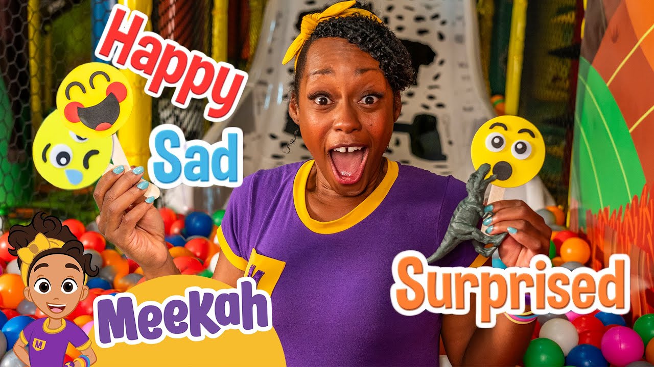 Meekah Learns Emotions at the Trampoline Park with Happy & Sad Feelings ...