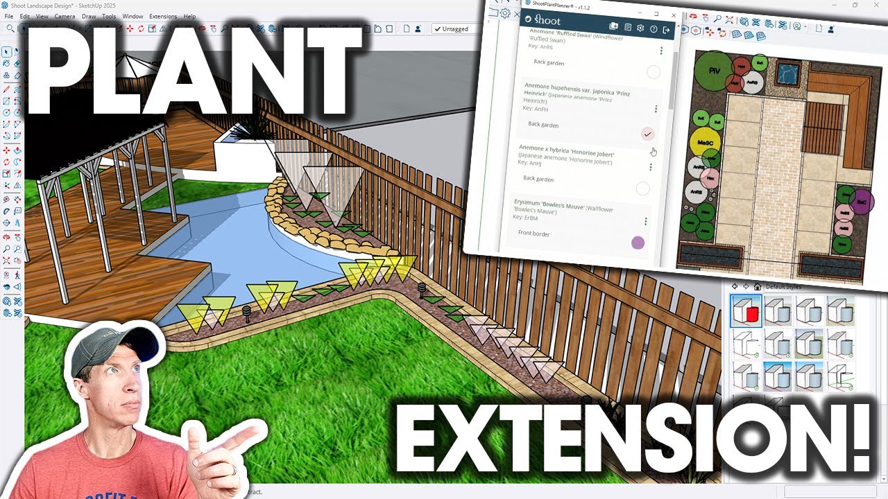 New PLANT PLANNER Extension for SketchUp – Meet Shoot Gardening! - YouTube