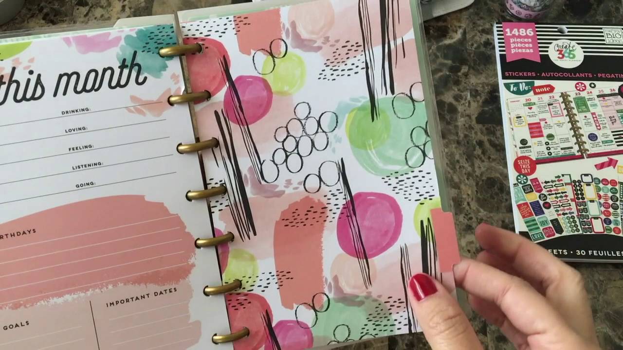 Novo Mini Happy Planner MAMBI Create 365 - YouTube