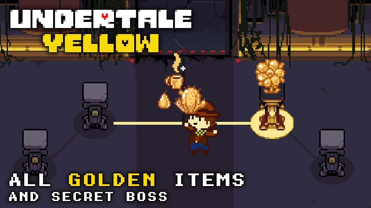 Undertale Yellow | All Golden Items & Secret Boss - YouTube