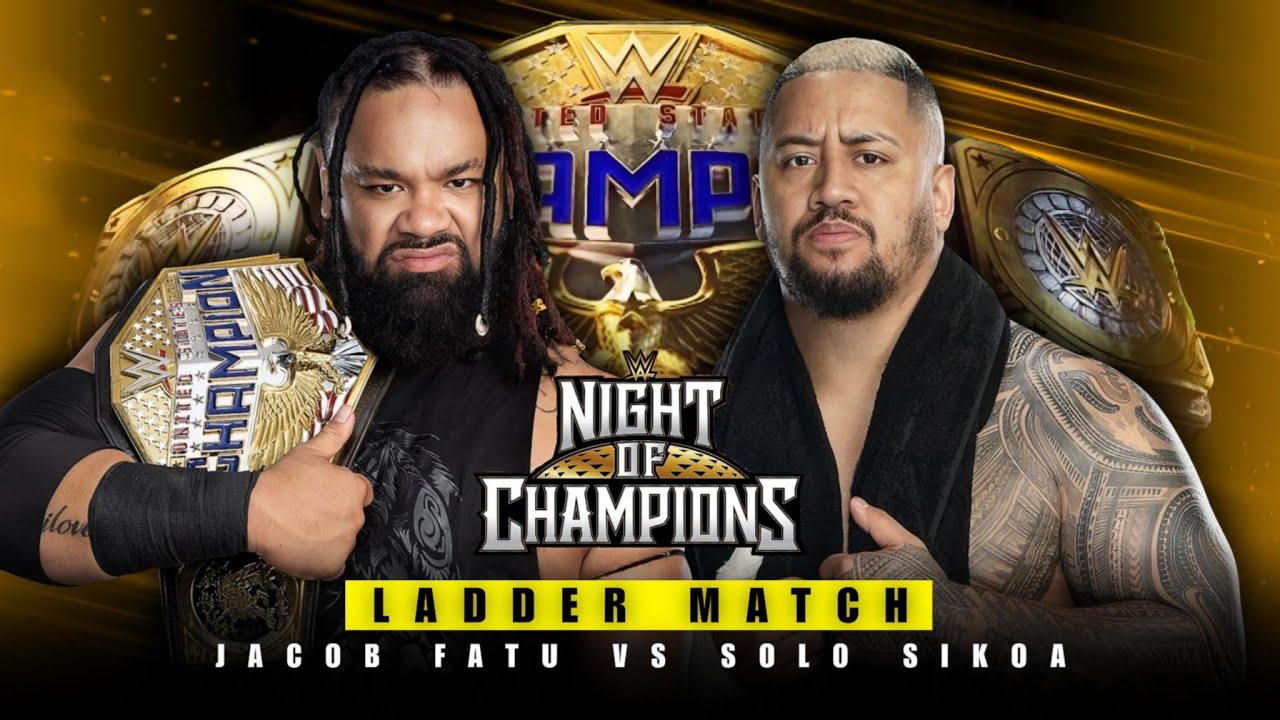 LADDER MATCH - Jacob Fatu vs Solo Sikoa Full Match WWE Night Of ...