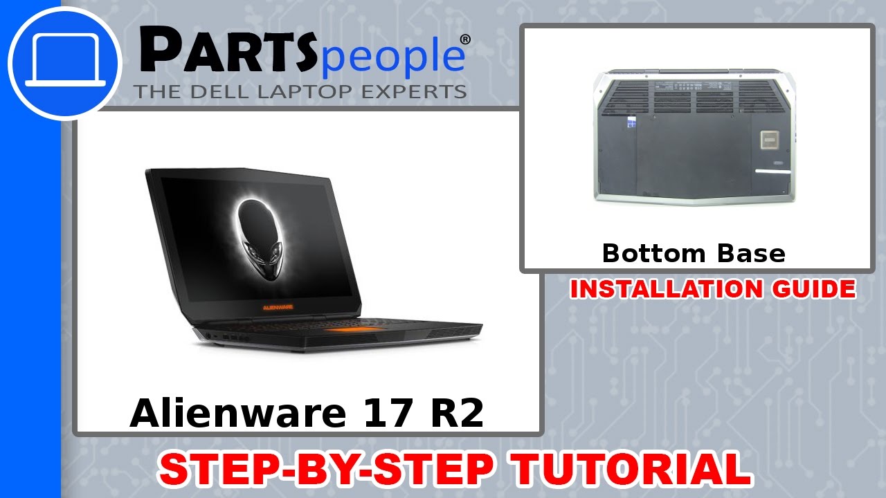 Dell Alienware 17 R2 (P43F001) Bottom Base How-To Video Tutorial - YouTube