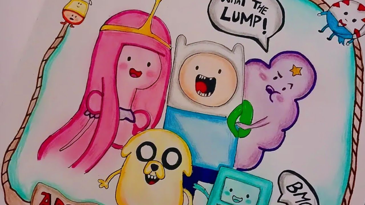 How to draw Adventure Time Drawing - YouTube