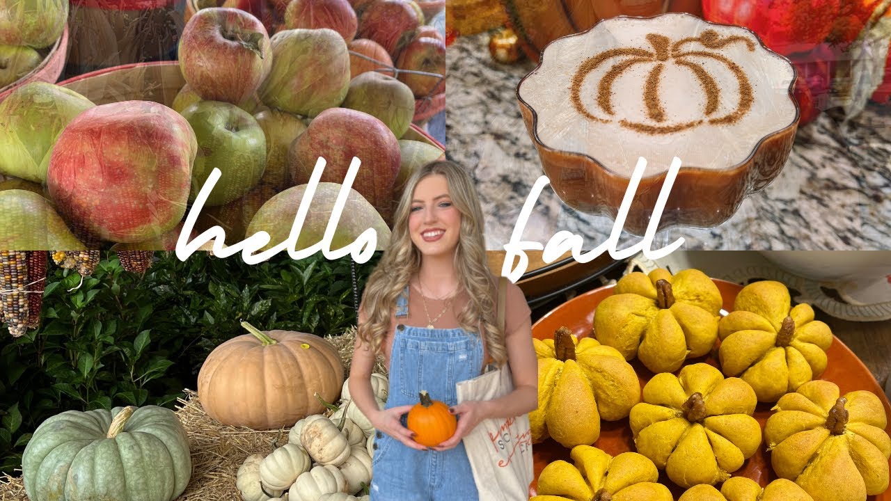 Hello, fall🍂 | fall party, baking, decorating, and visiting the farmers ...