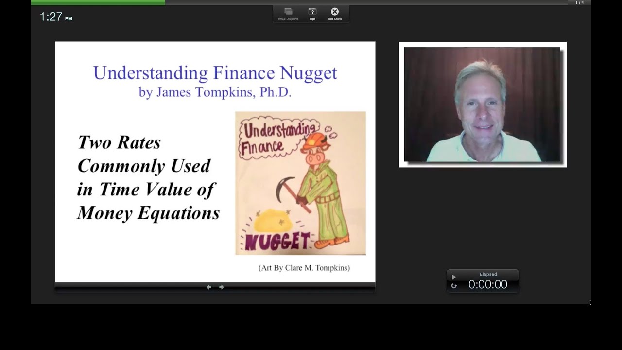 Two Rates Commonly Used in Time Value of Money Equations, James ...