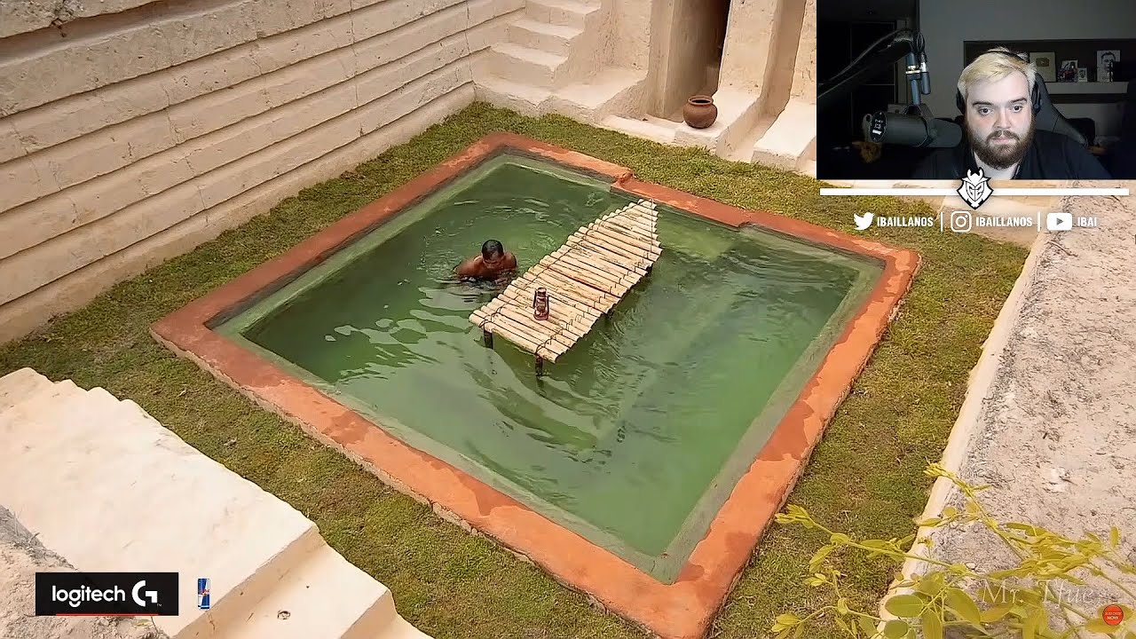 IBAI REACCIONA A Mr. Tfue 60 Days Build Millionaire Underground ...