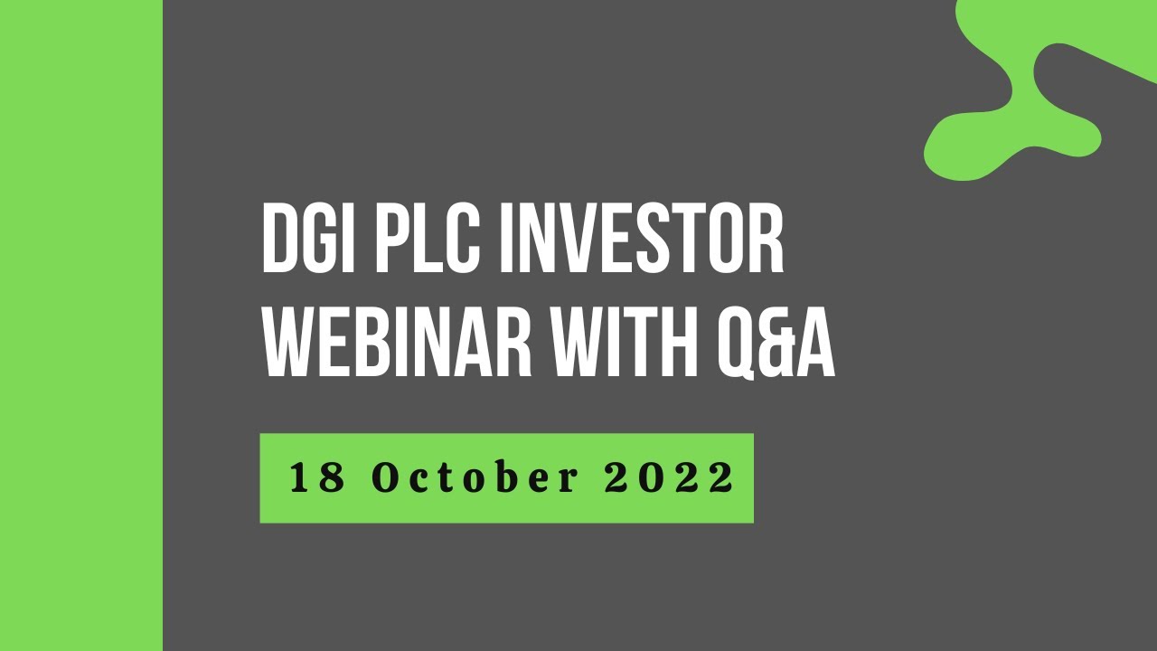 DG Innovate Investor Webinar 18/10/22 - YouTube
