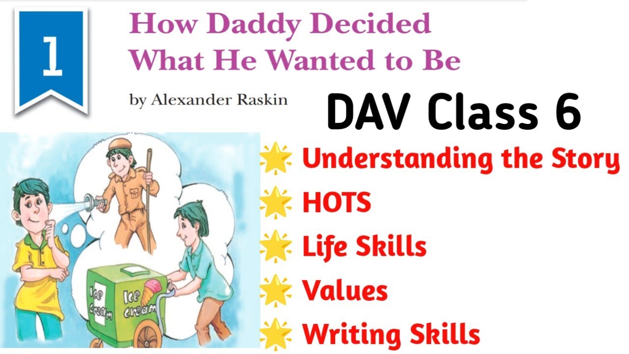 How Daddy Decided What He Wanted To Be Question Answer Dav Class 6