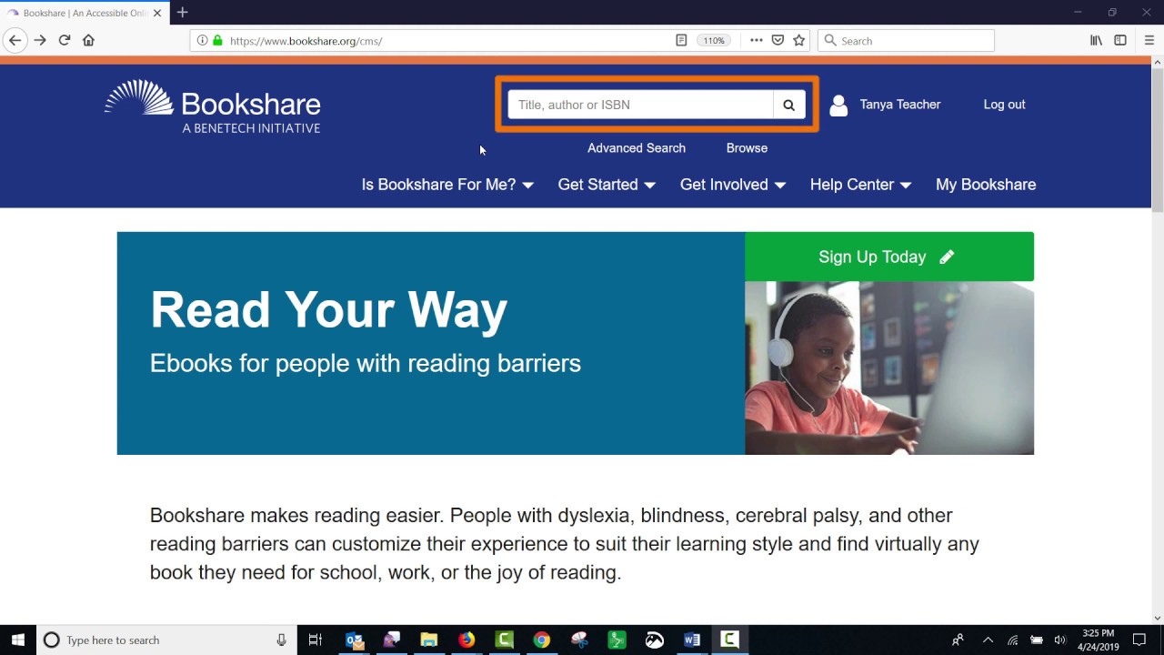 Search for Bookshare Books - YouTube