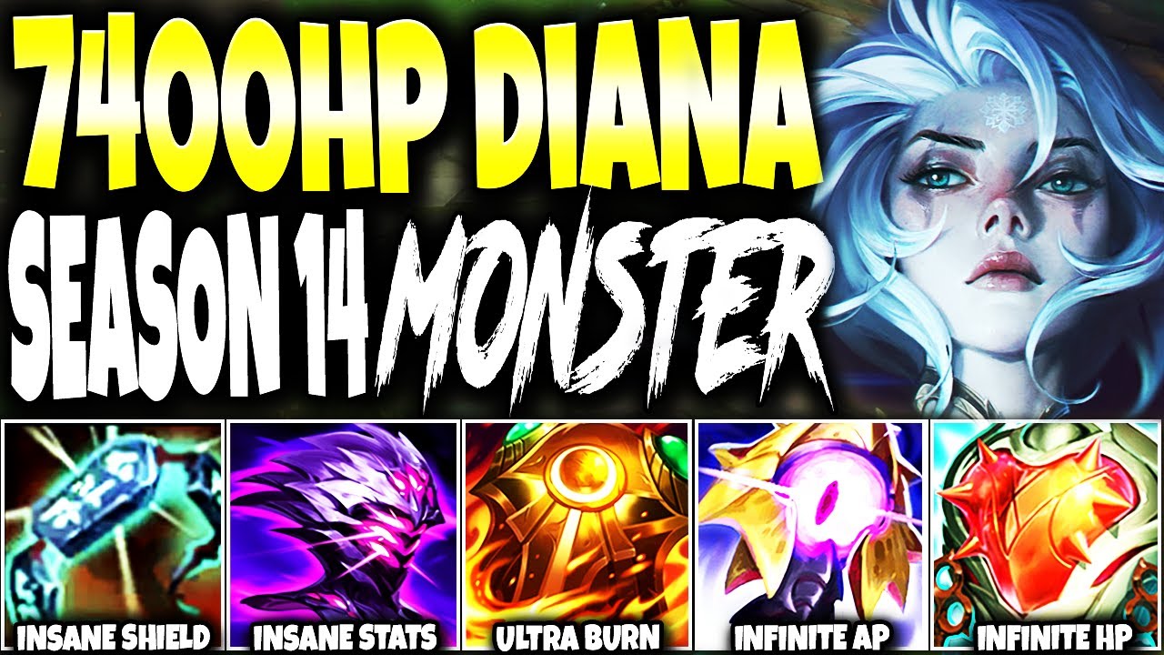 This New 7400+HP IMMORTAL DIANA SEASON 14 BUILD GUIDE is beyond BROKEN 🔥 LoL Top Diana s14 ...
