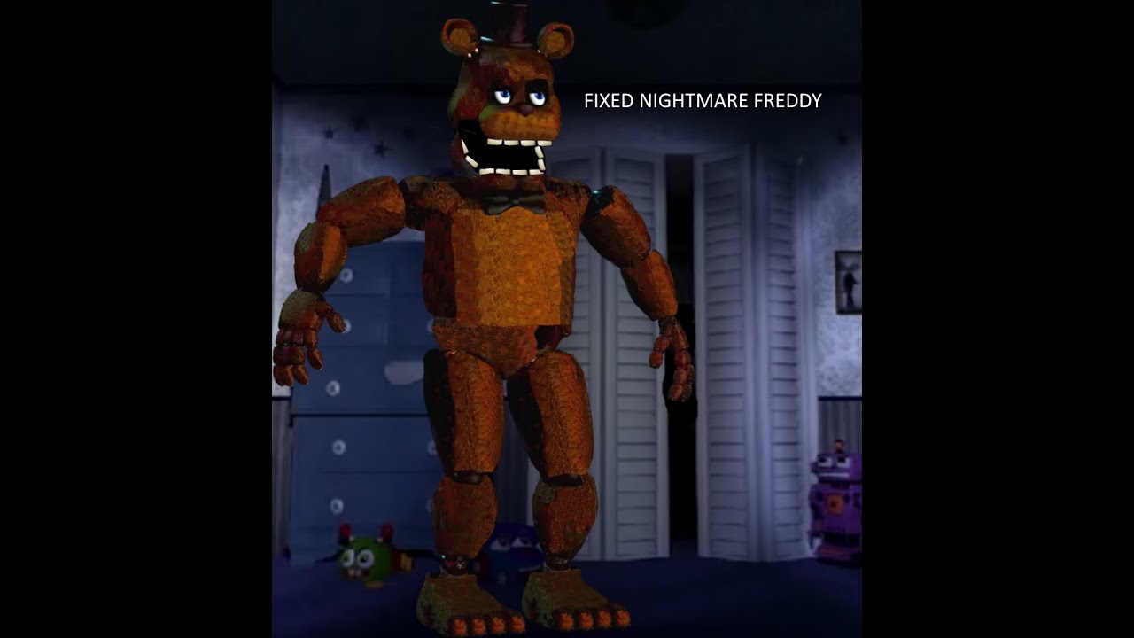 Fixed Nightmare Freddy- FNaF Speed Edit - YouTube