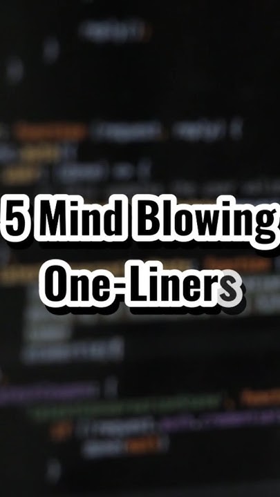 Python - 5 Amazing One-Liners #python #programming #coding - YouTube