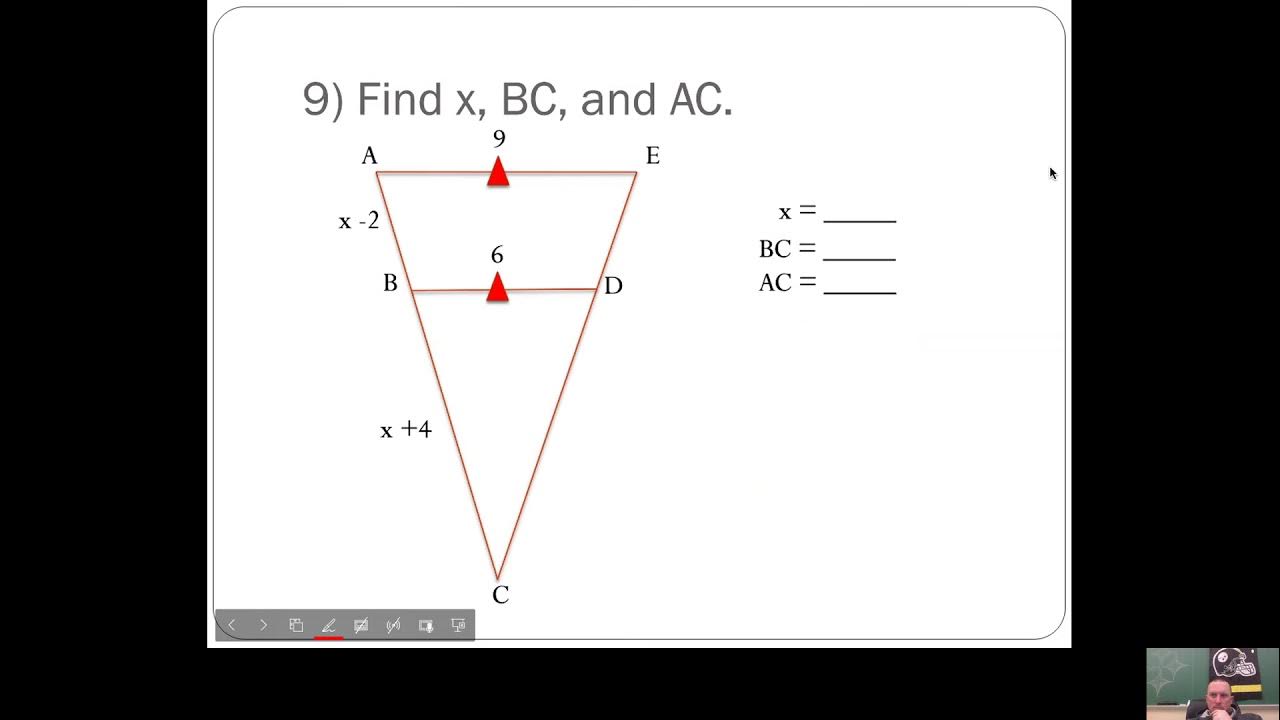 Geom9.5.2 Midsegment Theorem and Examples - YouTube