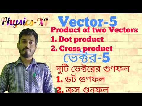 Vector part 5-Product of two vectors-dot product & cross product for class XI,NEET, JEE in ...