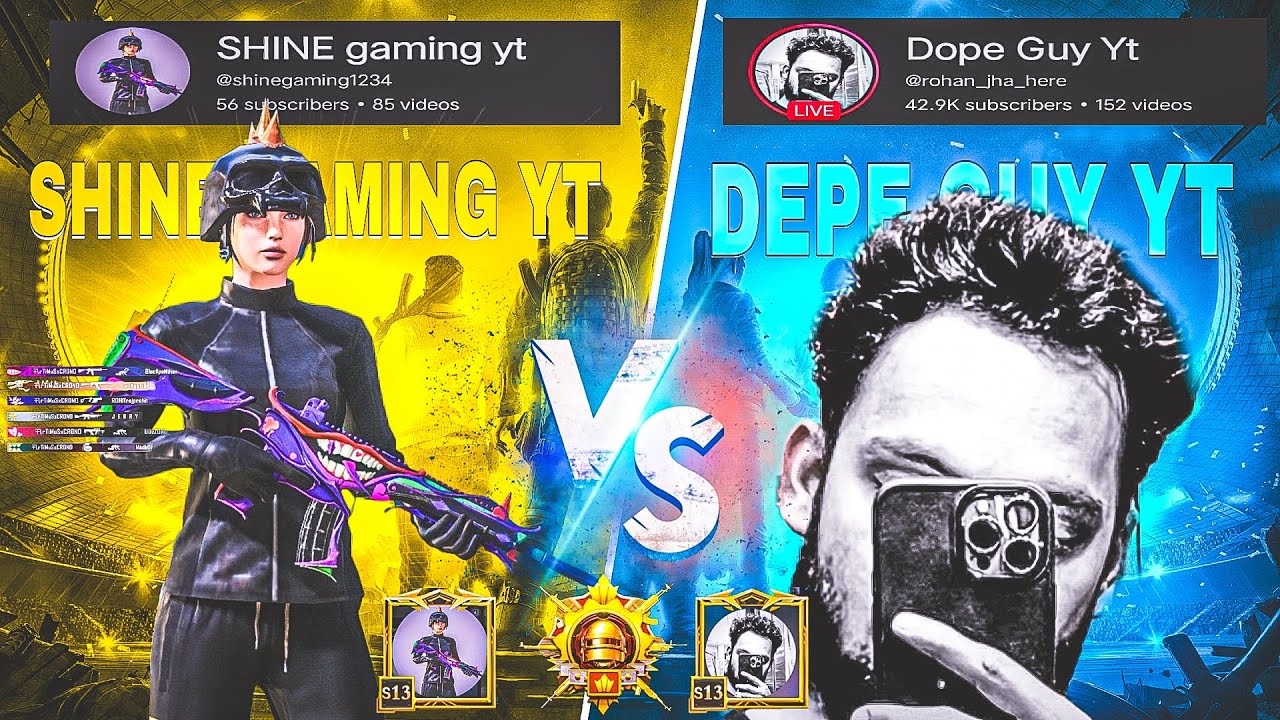 Shine gaming yt VS Dope Guy yt 1v1 TDM - YouTube