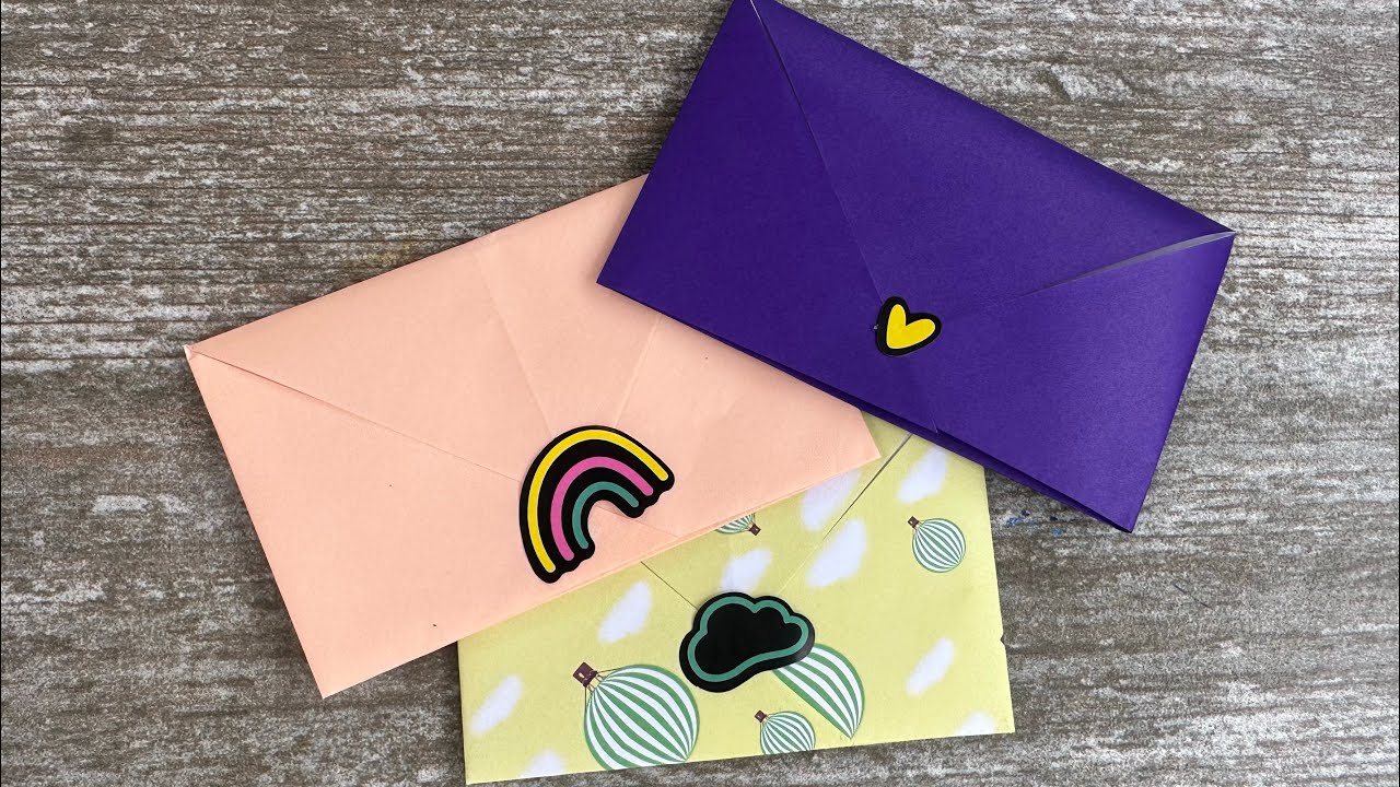 Very easy origami envelope ️ - YouTube