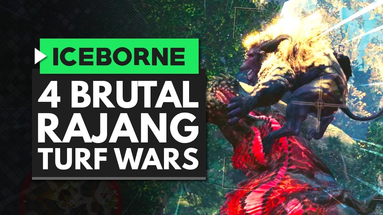 Monster Hunter World Iceborne | 4 BRUTAL RAJANG TURF WARS - YouTube