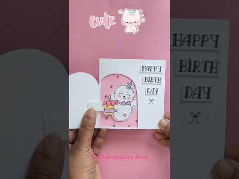 Cute 💕 BIRTHDAY 💕 Greeting Card #Love #handmadegreetingcard #handmade #tutorial #diy