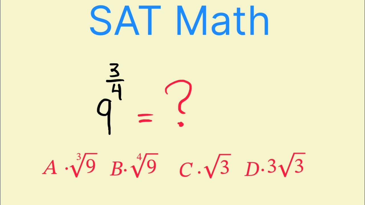 SAT Math Algebra Question 18 - YouTube