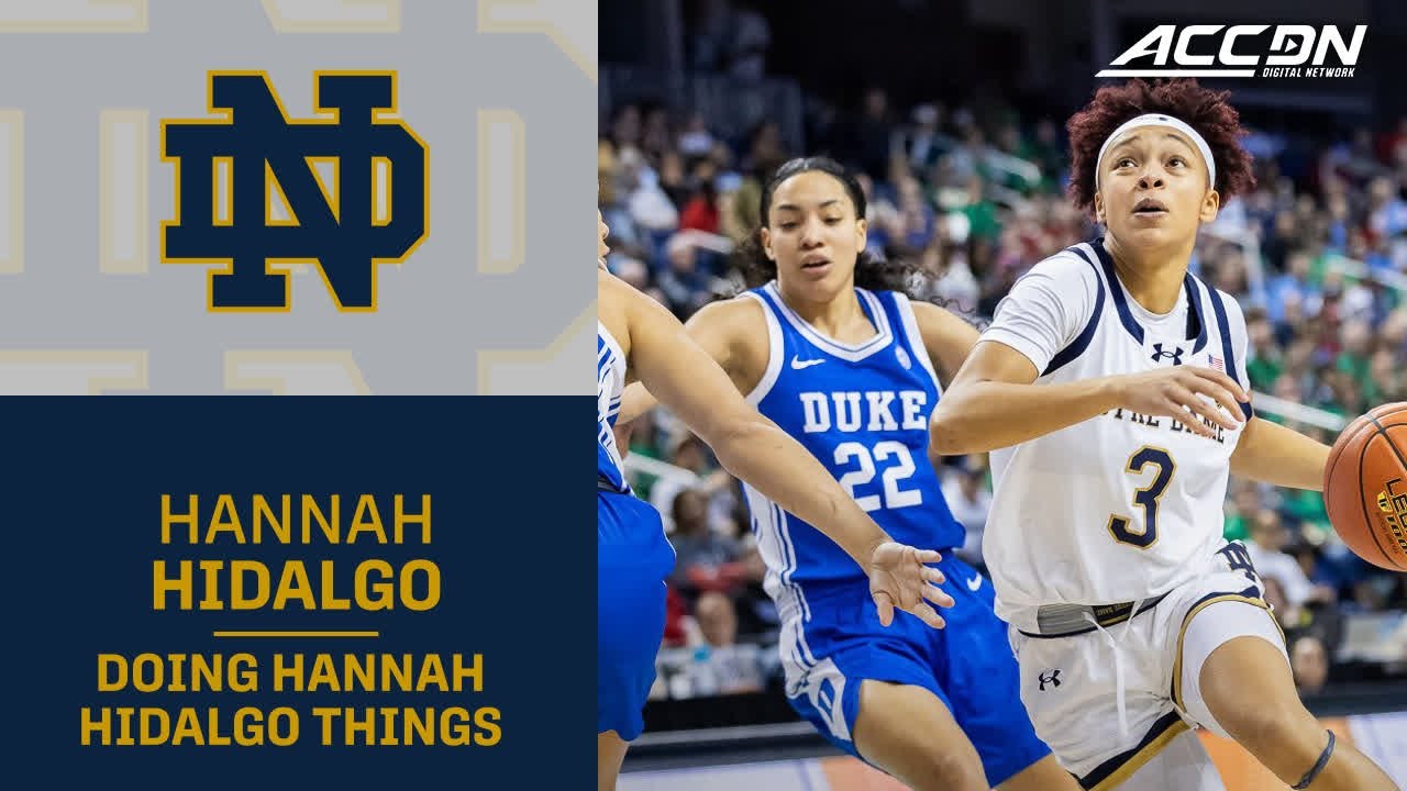 Notre Dame Star Hannah Hidalgo Doing Hannah Hidalgo Things - YouTube