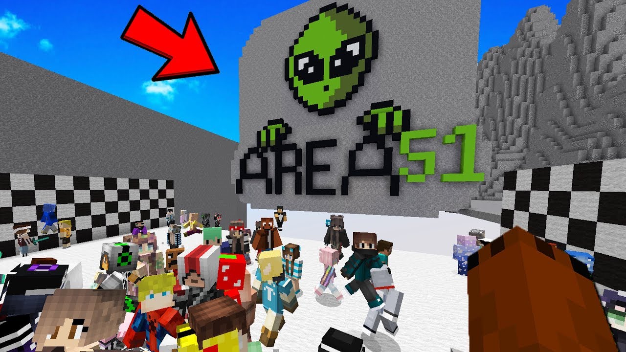 I teleported my entire server to AREA 51 to try escape... - YouTube