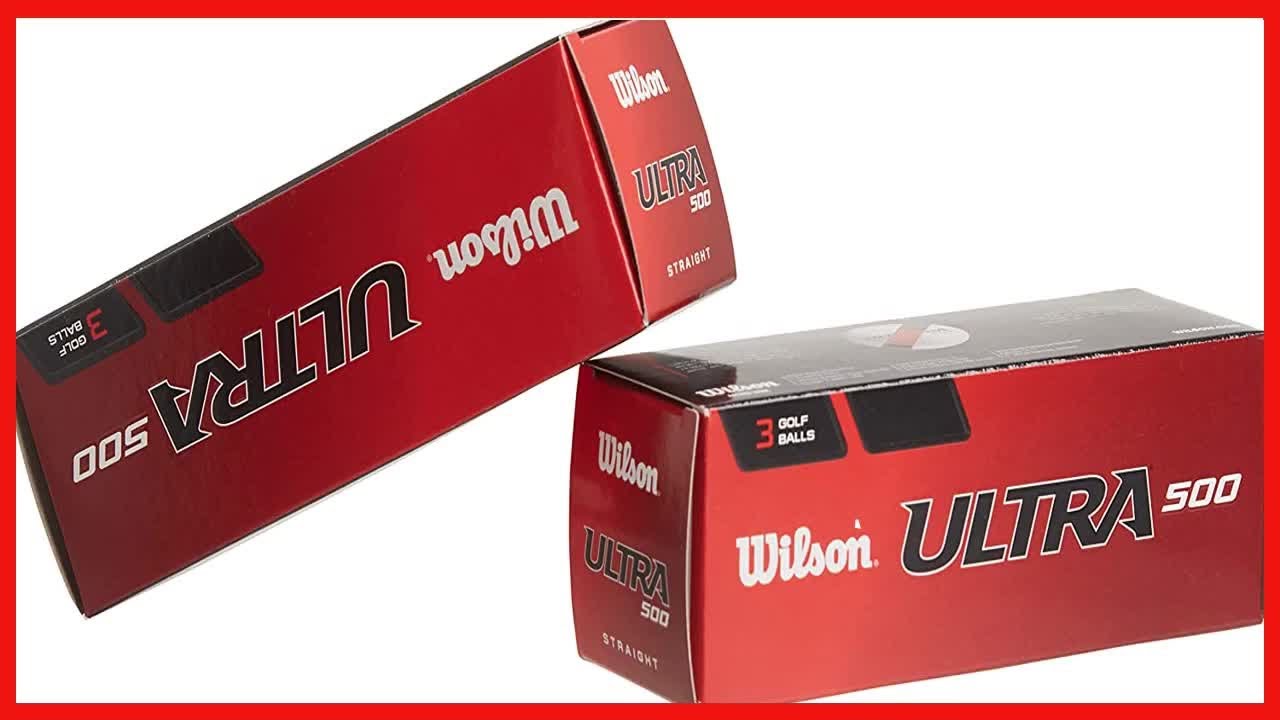 WILSON Ultra 500 Straight Golf Balls [15-Ball] - YouTube