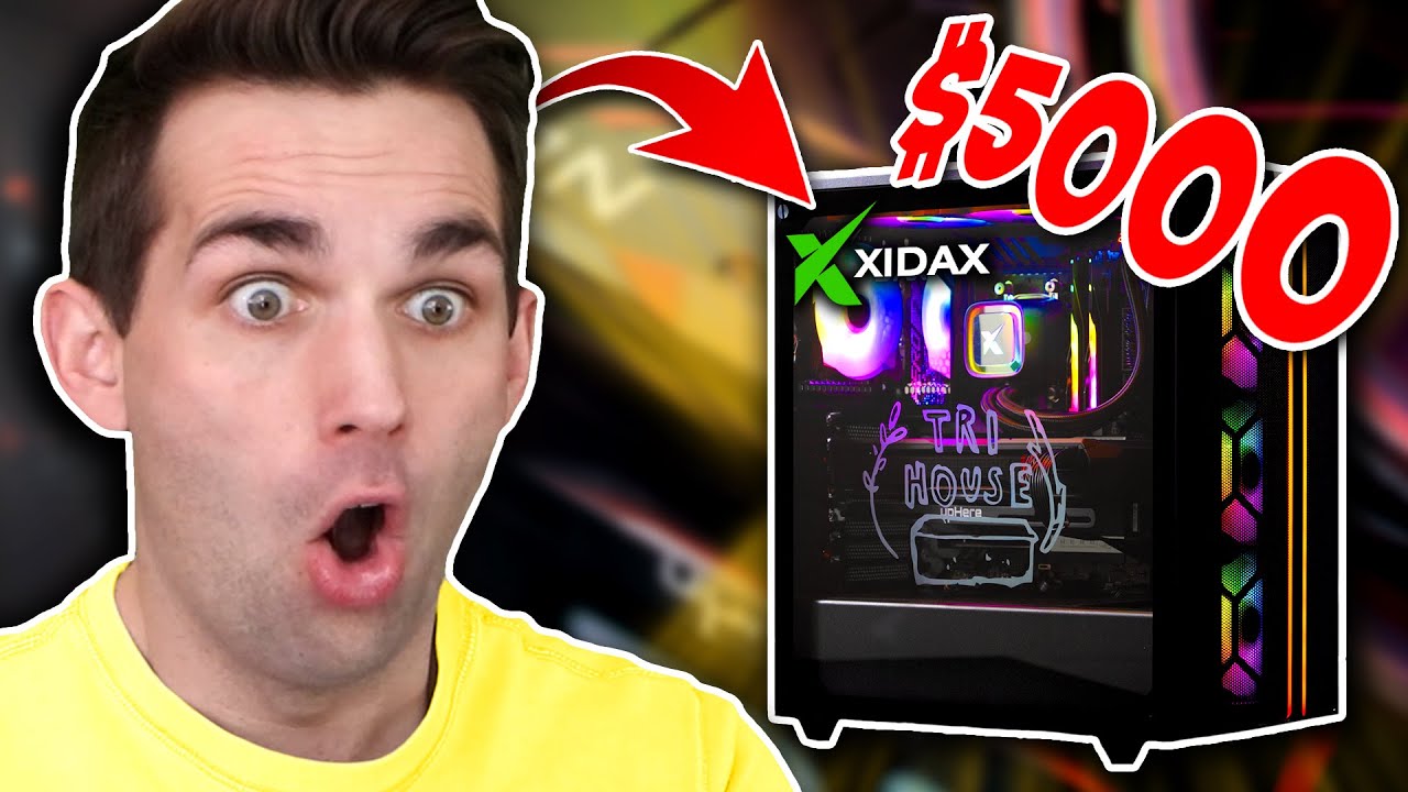 THEY SENT ME A $5,000 DOLLAR GAMING PC!!! (my Rocket League fps 📈📈📈 ...