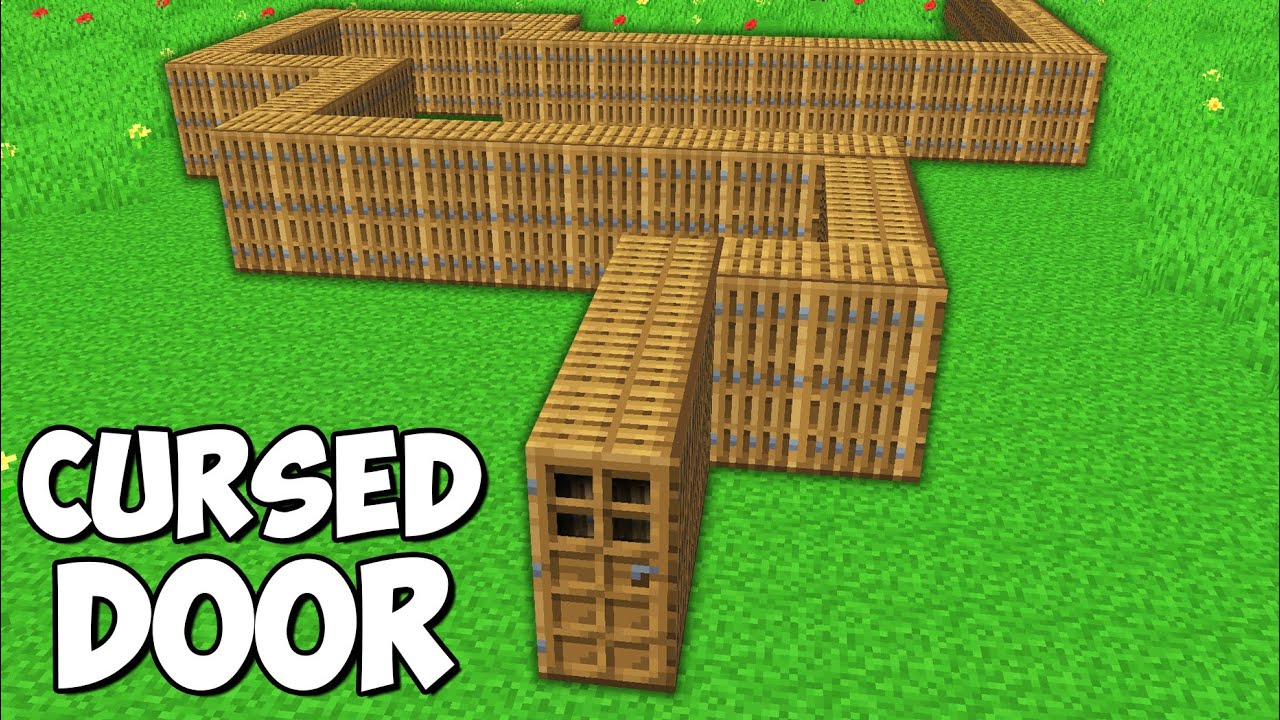 I found a LONGEST DOOR in Minecraft ! What's INSIDE the CURSED DOOR ...