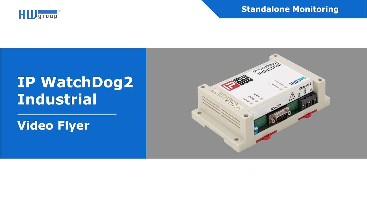IP WatchDog2 Industrial - HWg Video Flyer about IP monitoring device ...