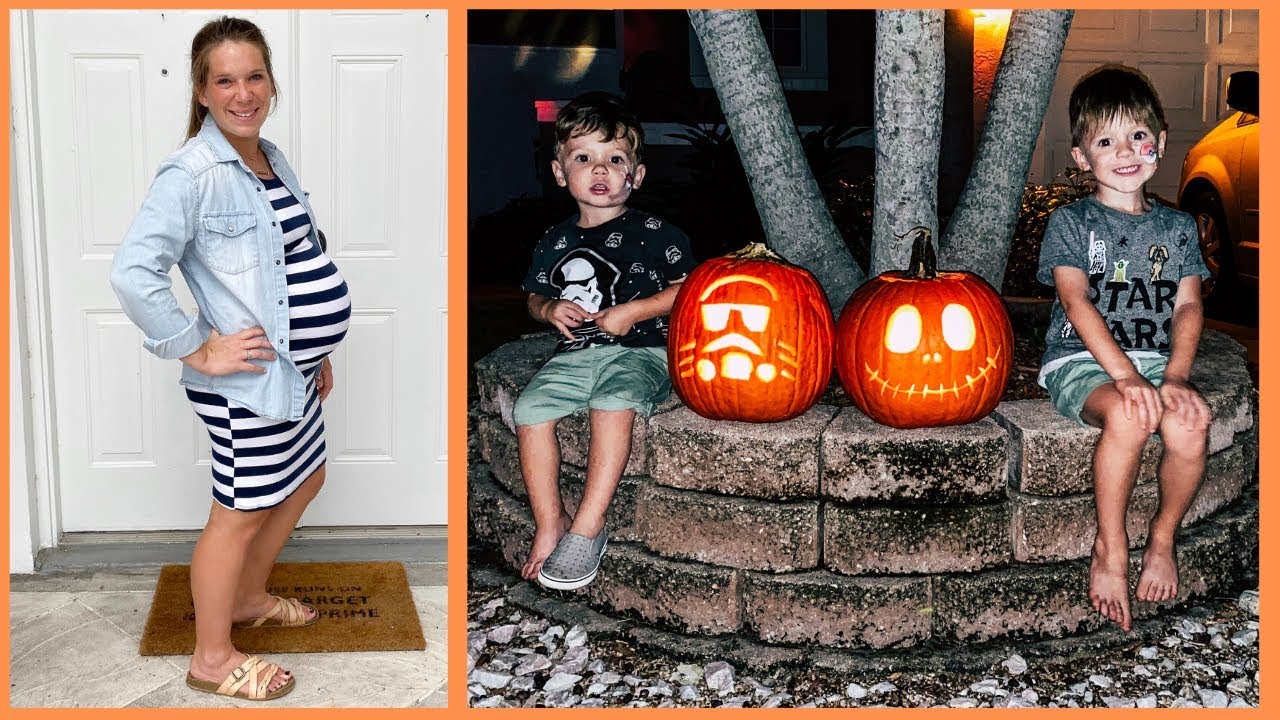 39 Week Pregnancy Update & Carving Pumpkins - YouTube