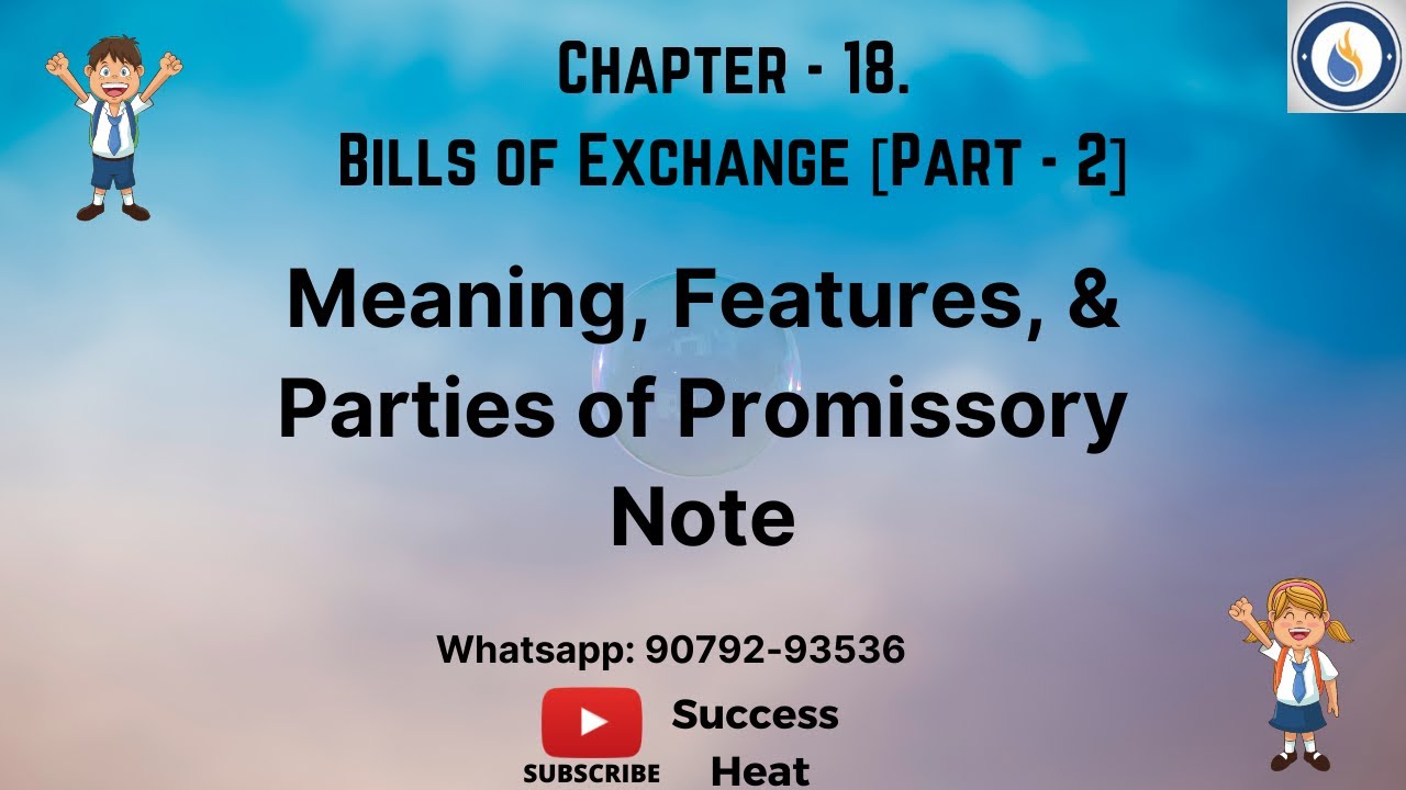 #2 | Promissory Note (Maker and Payee) | Accounts |#Successheat | - YouTube