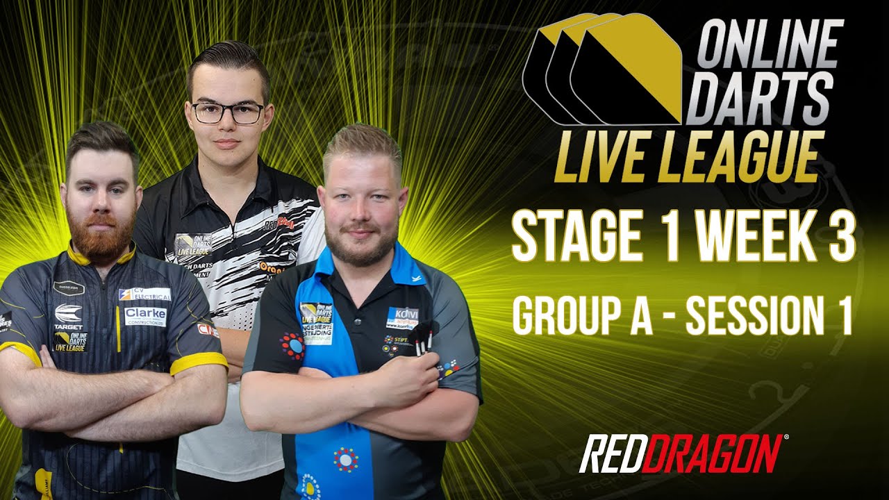 ONLINE DARTS LIVE LEAGUE | Stage 1 Week 3 | GROUP A - Session 1 - YouTube