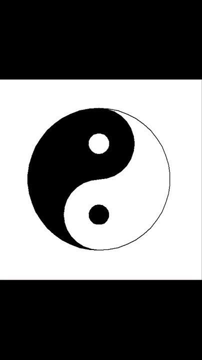 Create Yin Yang Symbol ☯️ using Python code. #shorts #python # ...