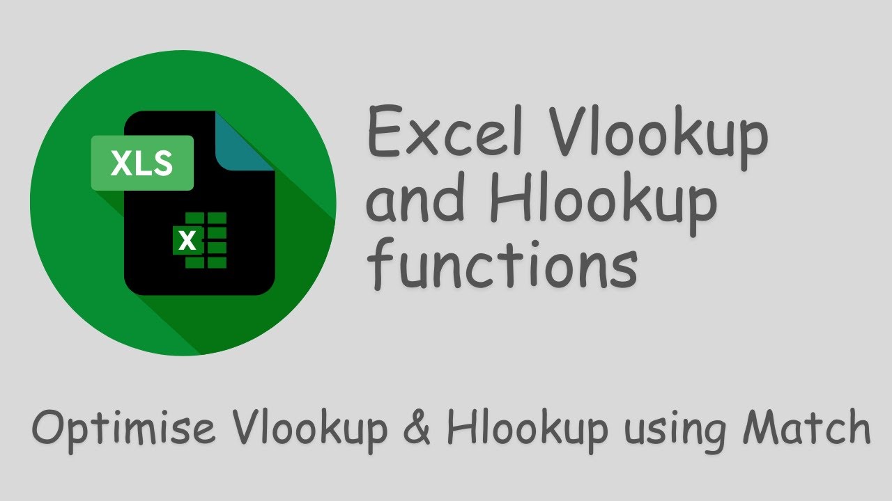 Mastering Excel S Lookup Functions Vlookup Hlookup Match Youtube