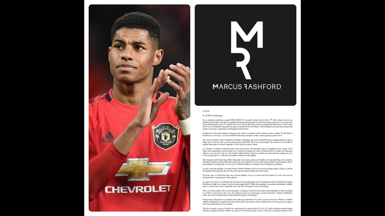 Marcus Rashford "Government U turn" on free school meals in the UK ...