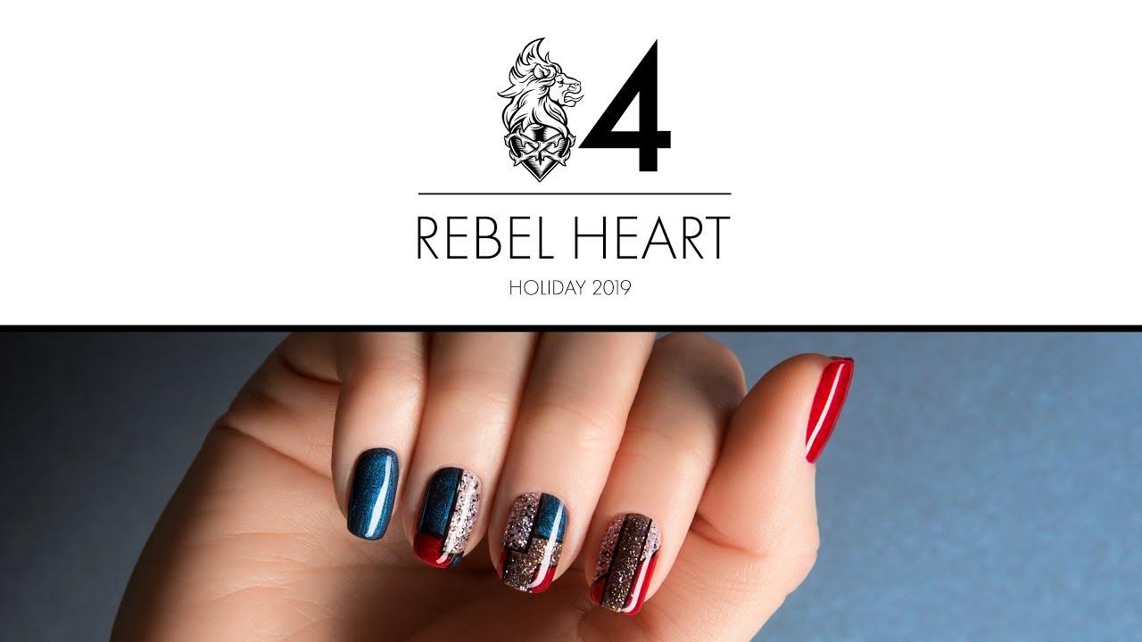REBEL HEART Nailart 04 - YouTube