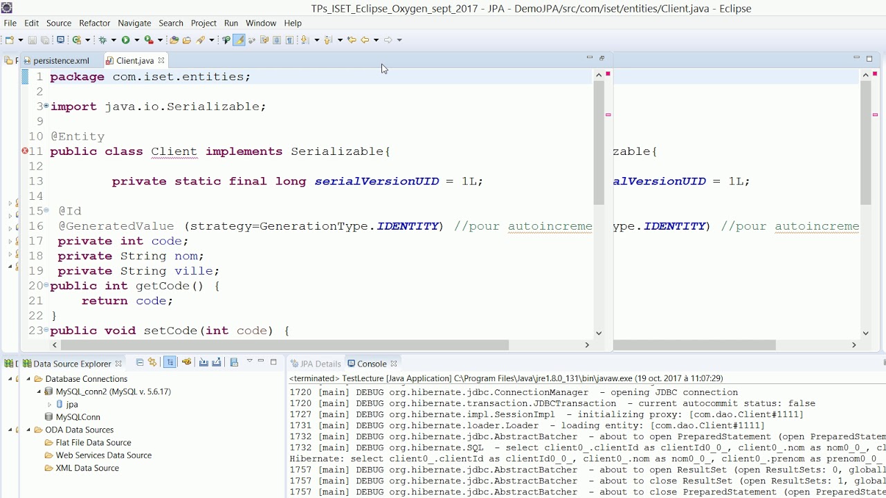 Céer Facilement Un Project Eclipse Jpa Utilisant L Orm Eclipselink