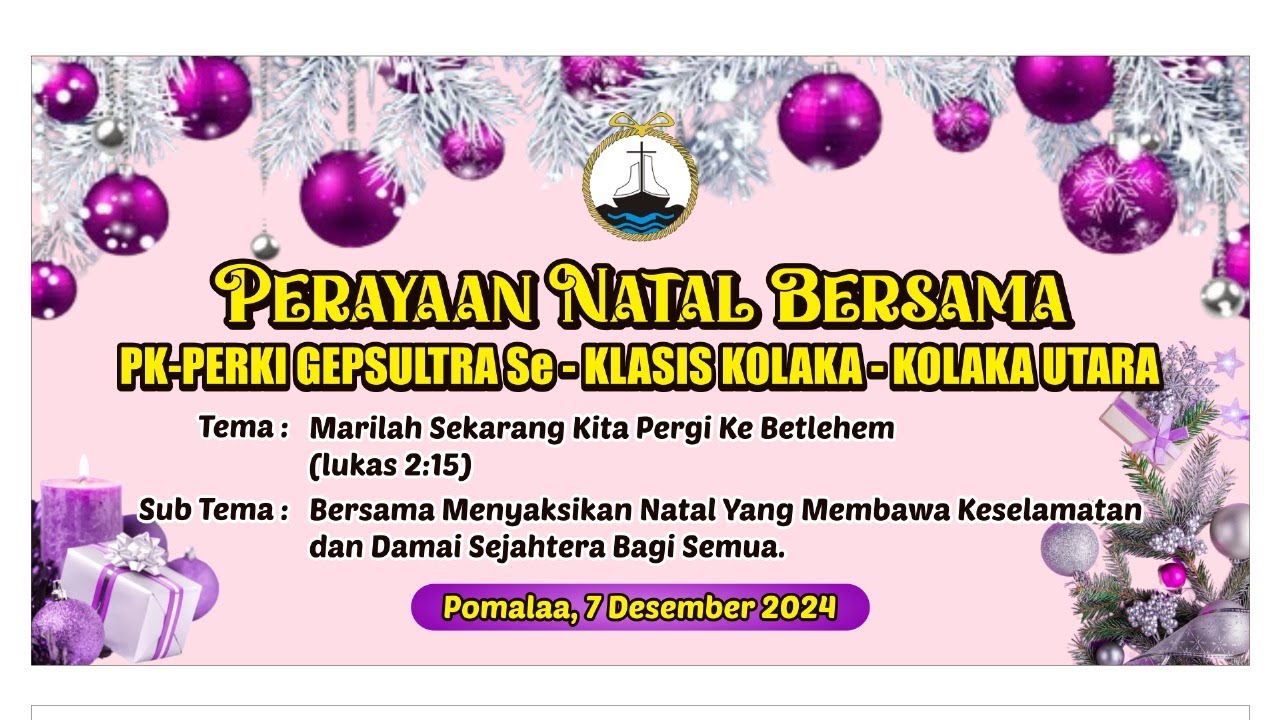 Perayaan Natal PK - PERKI, 07 Desember 2024 - YouTube