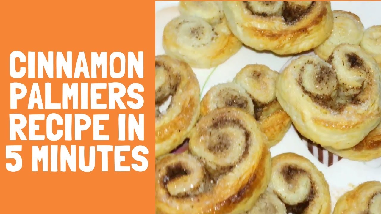 Cinnamon Palmiers Recipe In 5 Minutes - Easy Homemade Cinnamon Palmiers ...