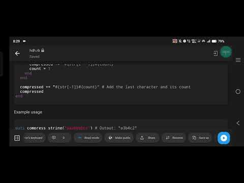 String Compression in Ruby: Step-by-Step Guide with Code Example - YouTube