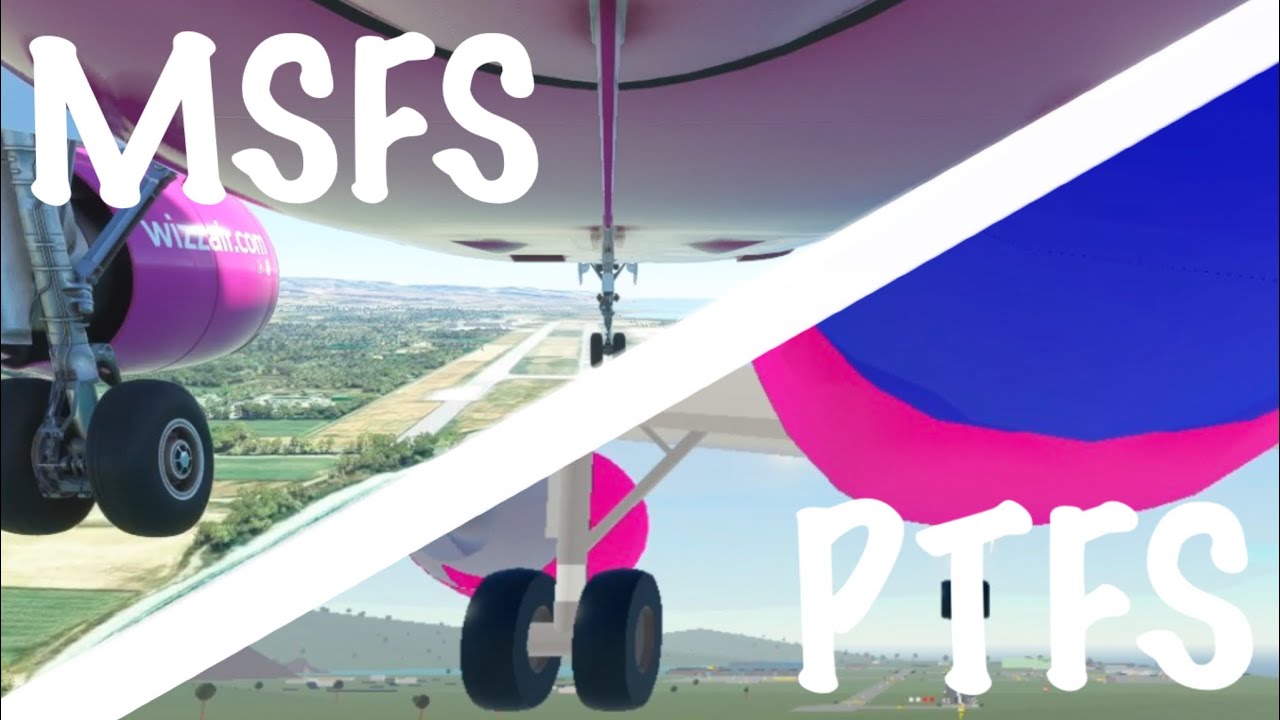 PTFS vs MSFS Landing at Paphos in Cyprus - YouTube