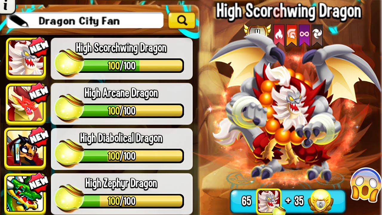 Dragon City - Max upgrade for HIGH FIGHTER DRAGON | MAX Level 70 ...